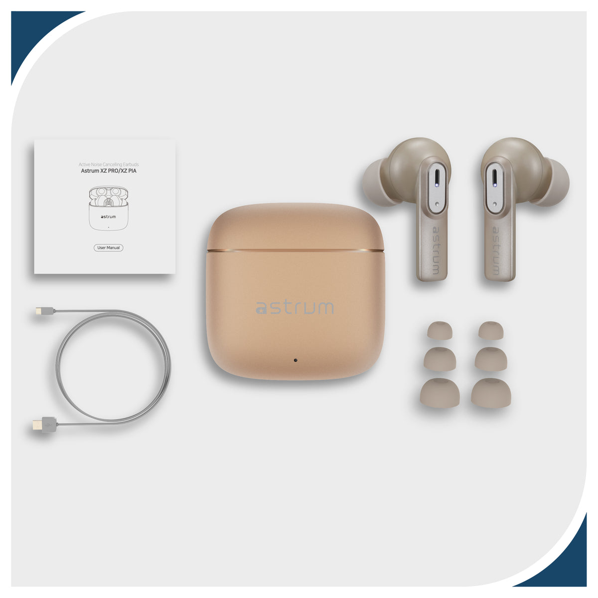 XZ PIA GOLD-PLATED ANC EARBUDS - Astrum – Astrum Tech Inc